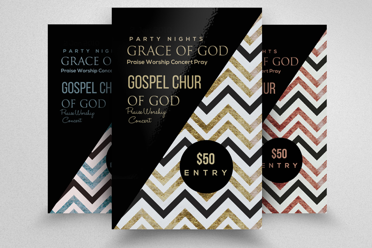 Praise and Worship Concert Flyer, a Flyer Template by Business Flyers