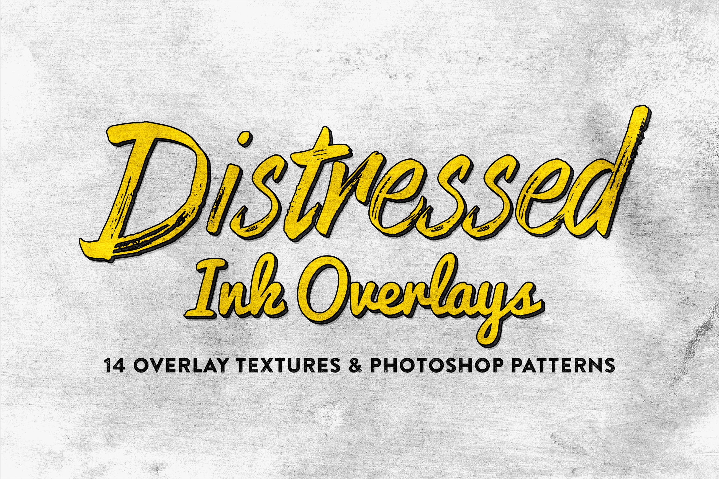 14 Distressed Ink Overlays, a Texture Graphic by SparkleStock