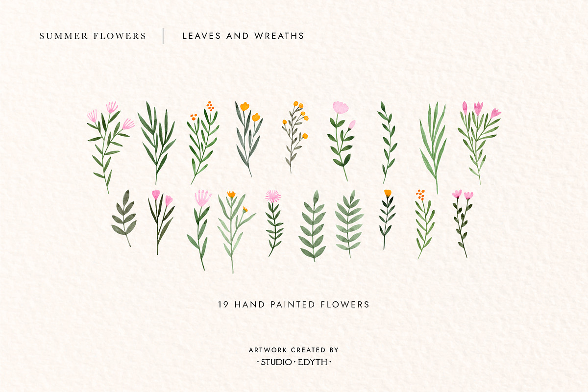 Summer Florals Bundle, a Graphic by Studio Edyth