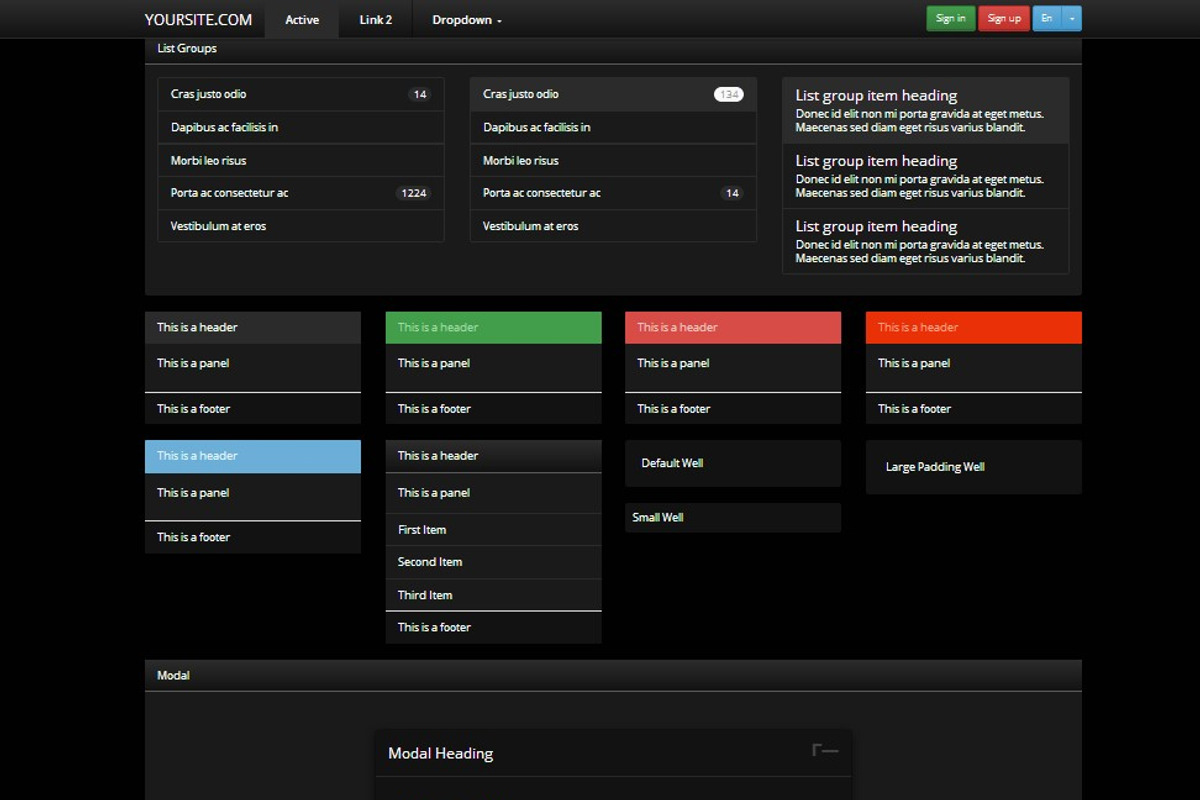 Bootstrap 3.0. black classic theme, a Bootstrap Template by Bootstraptor