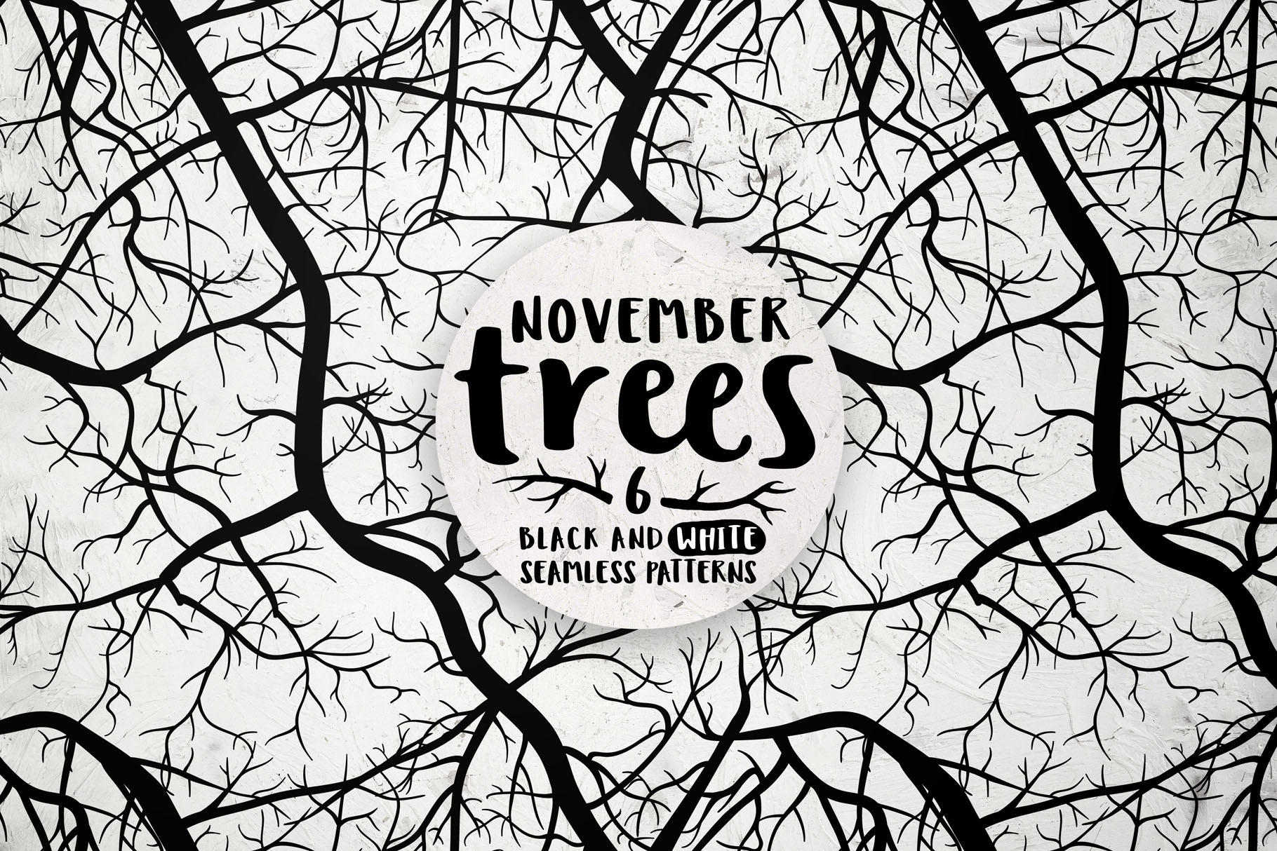 November trees, 6 patterns, a Pattern Graphic by pineart