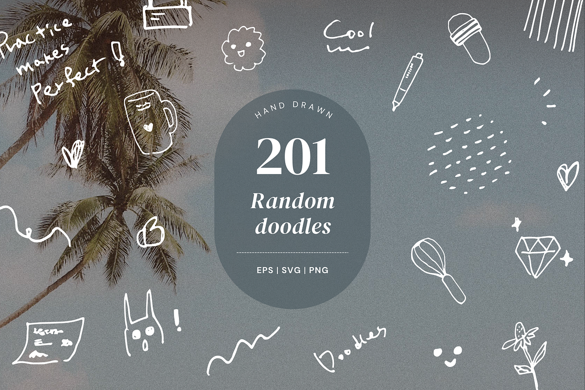 201 Freehand random doodles, an Object Graphic by Pinkbrush