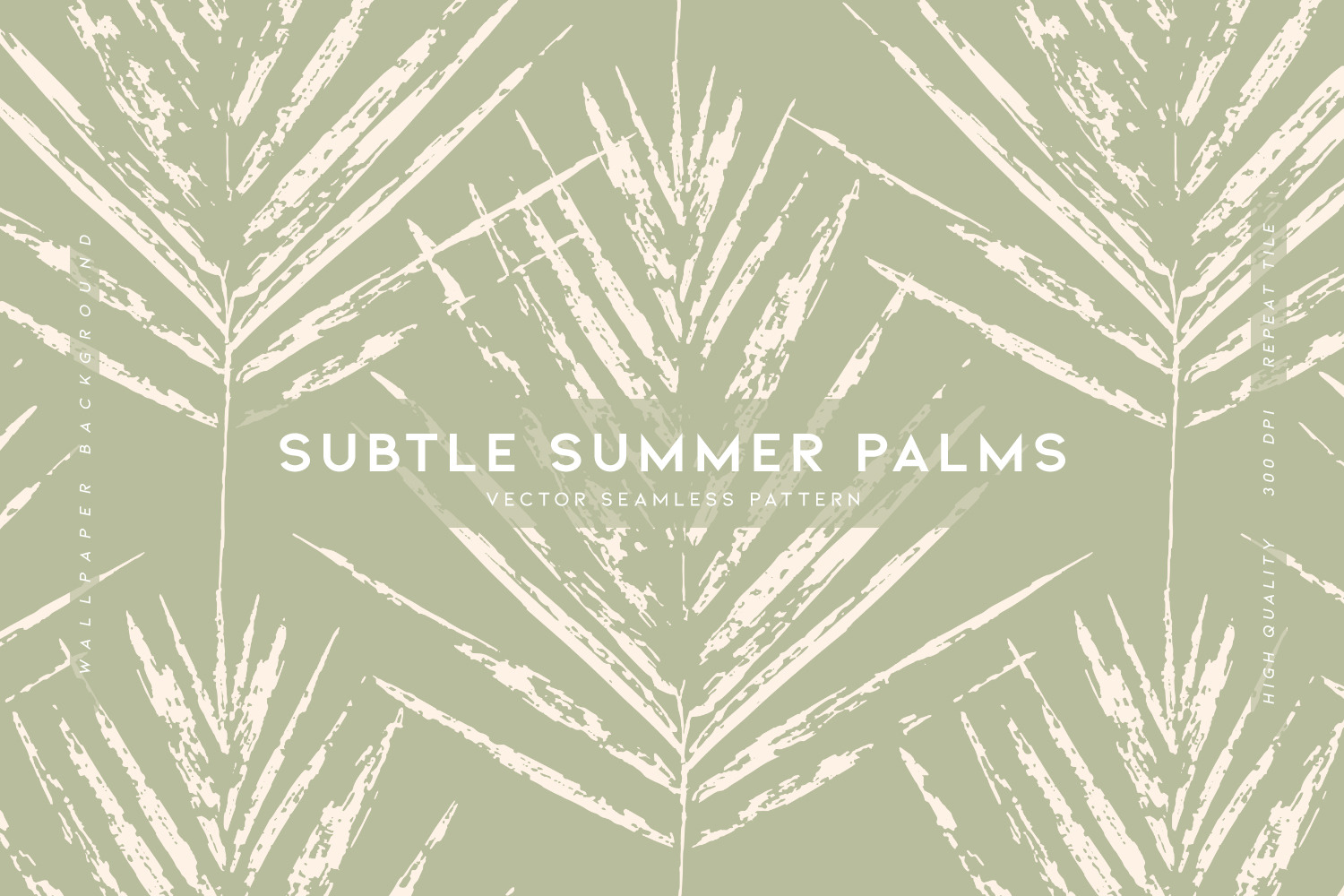 Subtle Summer Palms, a Wallpaper Graphic by MalyskaStudio