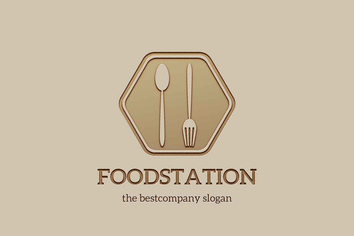 Food Station Logo, a Templates & Theme by Vectorwins Premium Shop