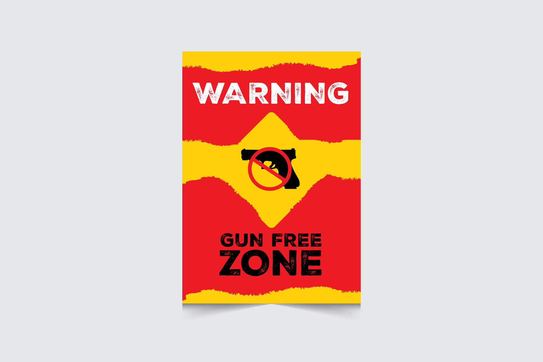 Gun free zone sign templates, a Poster Template by thedesignsource ...