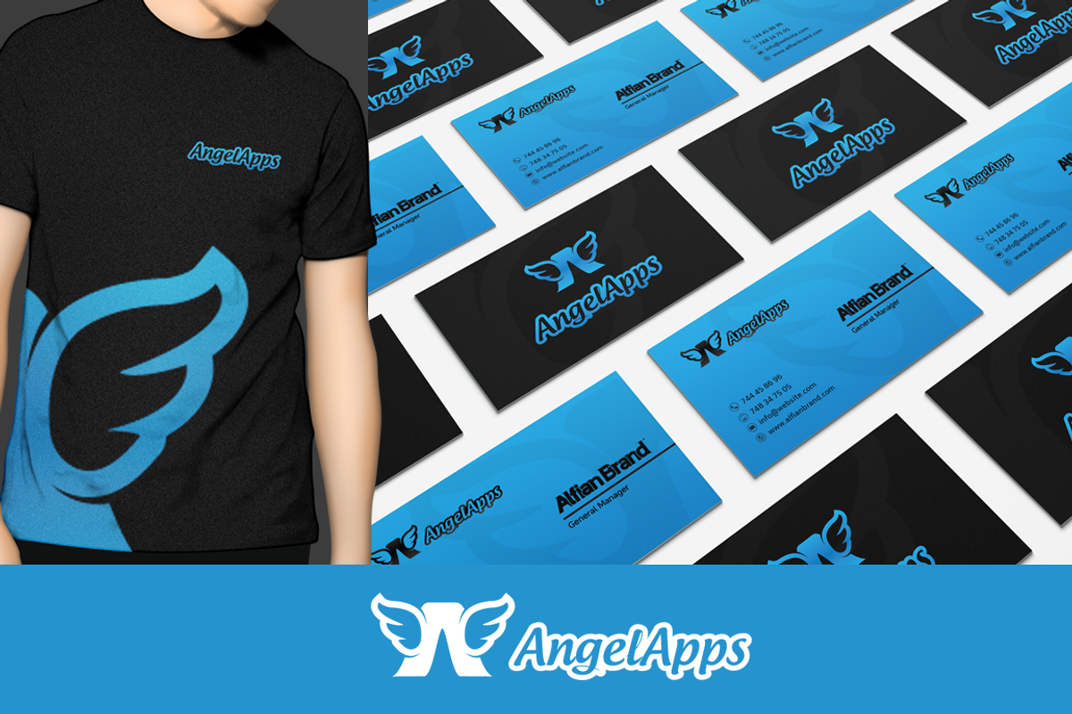Angels Apps Logo, a Branding & Logo Template by AlfianBrand