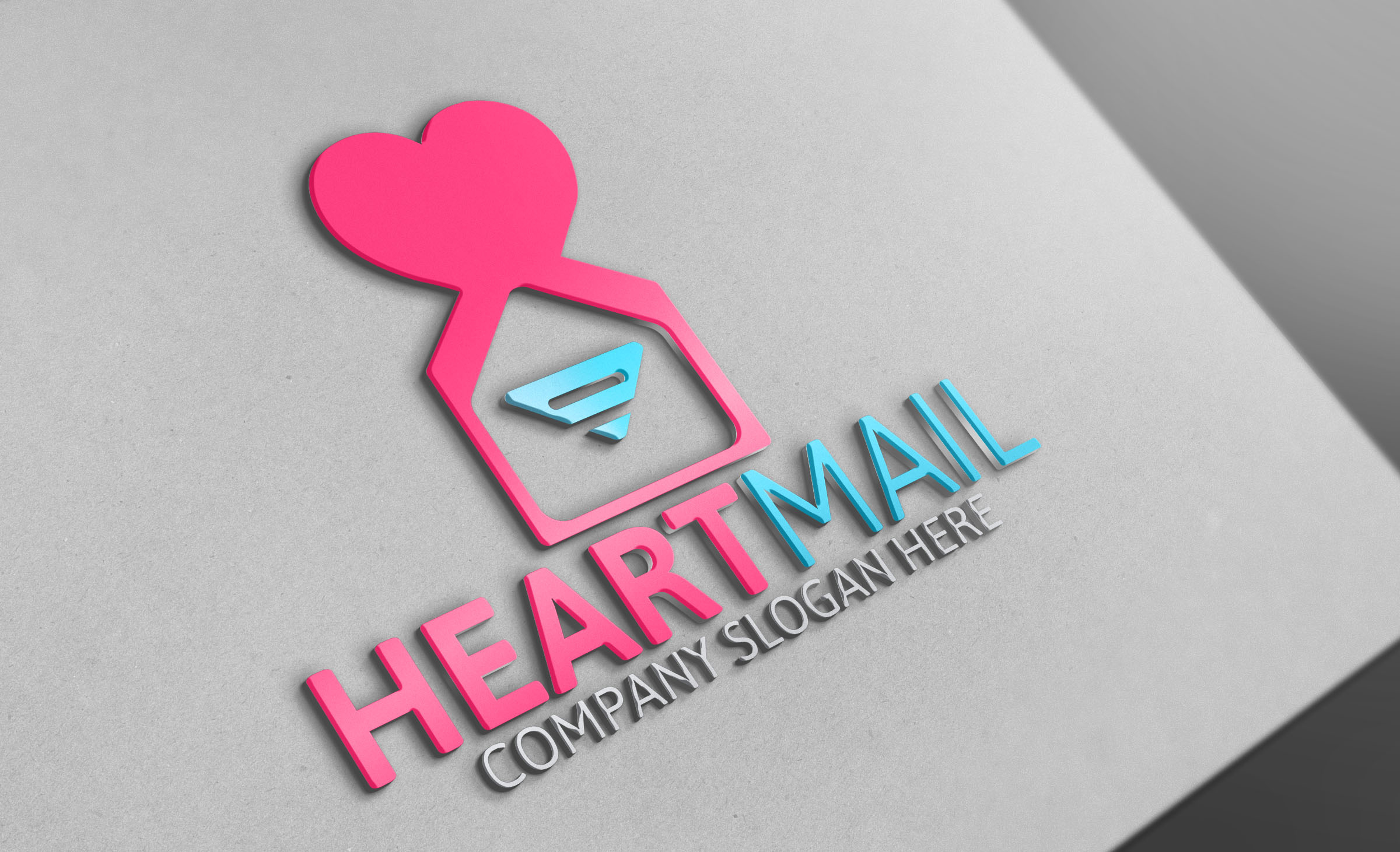 Heart Mail, a Branding & Logo Template by Josuf Media