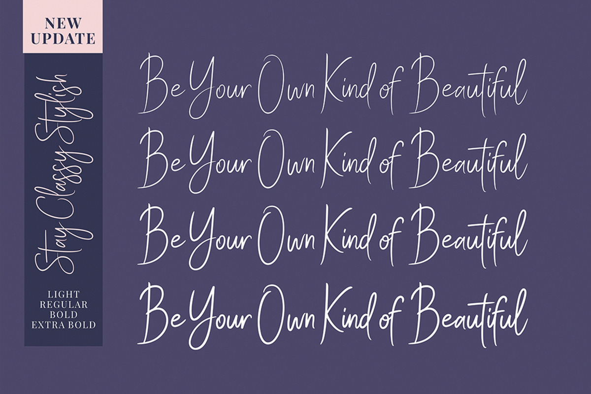Stay Classy - Font Family, a Script Font by Solidtype