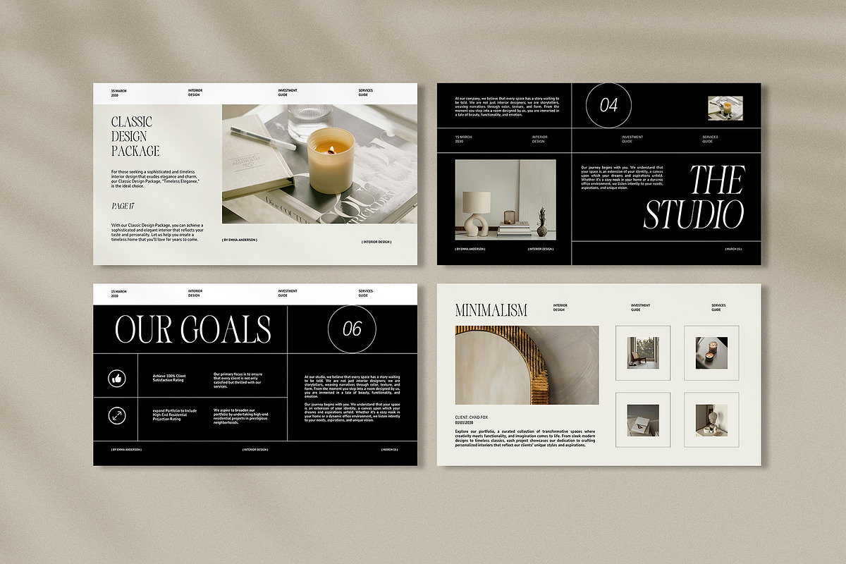 Interior Design Investment Guide Canva Template | Amare Creative