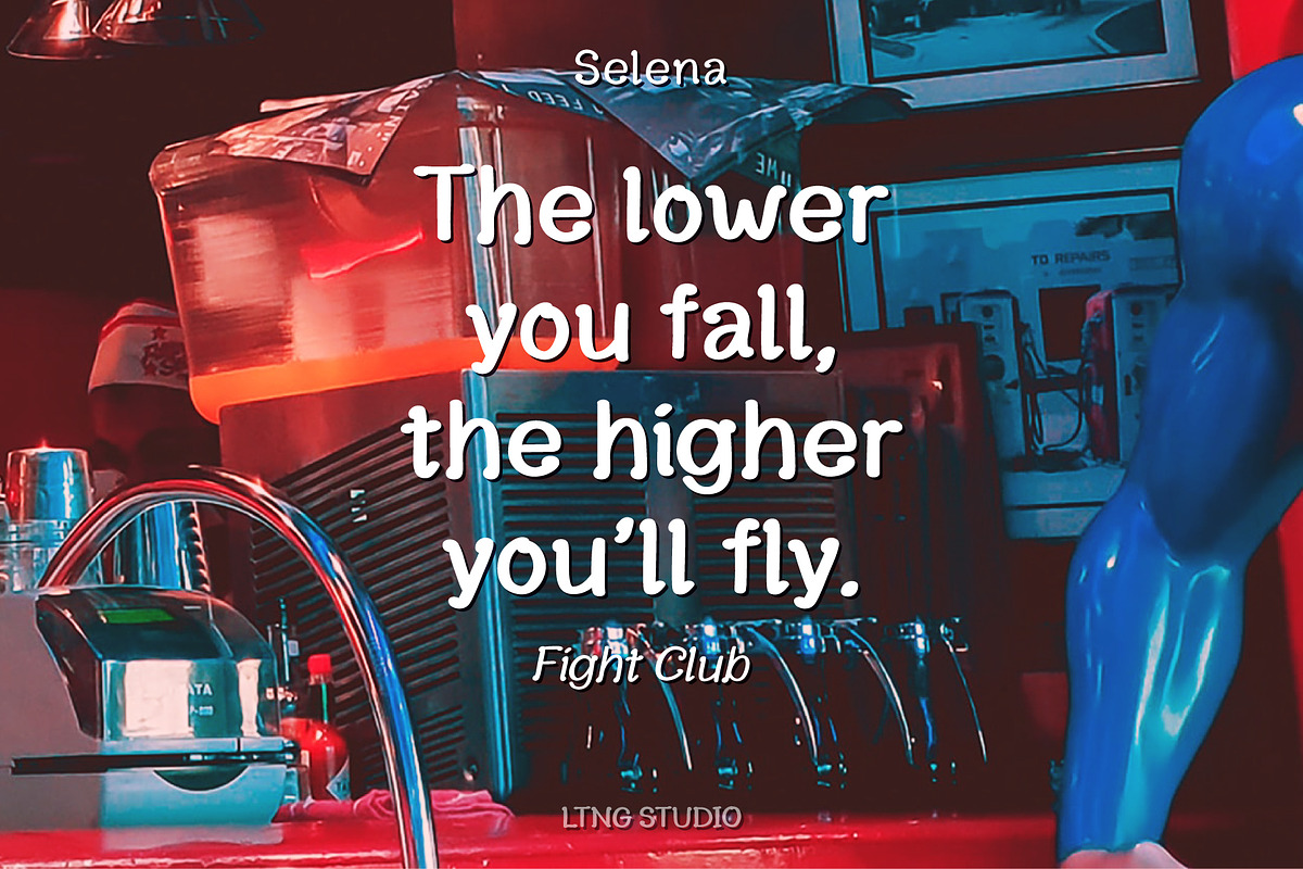 Selena Handwritten & Display Font, a Handwritten Font by LTNG STUDIO