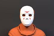 DIY Jason Mask 3D model template, a Templates & Theme by PolyFish