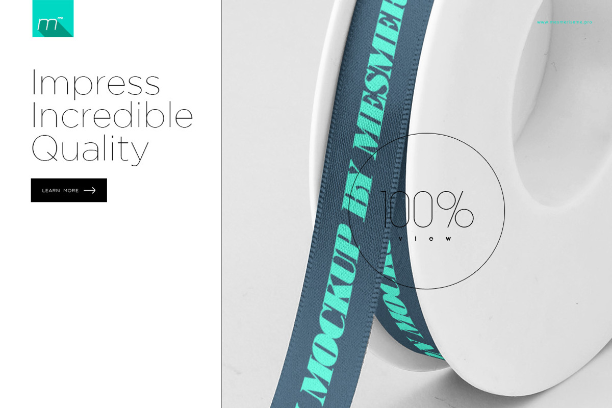 Ribbon Mock-up, a Packaging Mockup by Mocca Mockups Store