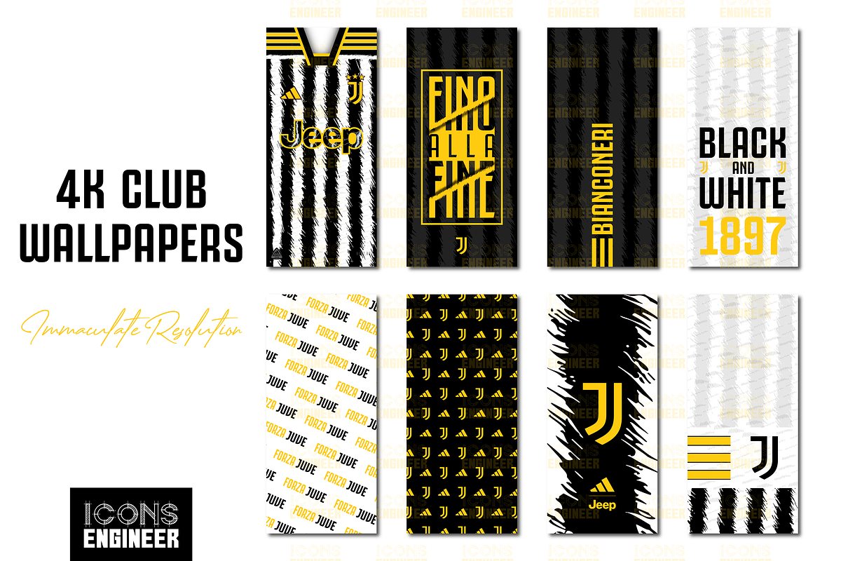 Juventus 23/24 Theme Pack | Home Kit, an Icon by IconsEngineer