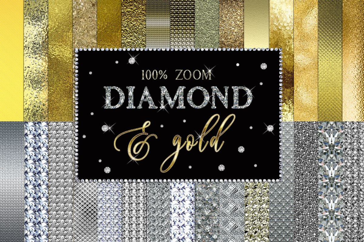 Diamond & Gold Photoshop Styles Kit, a Layer Style Add-On by ...