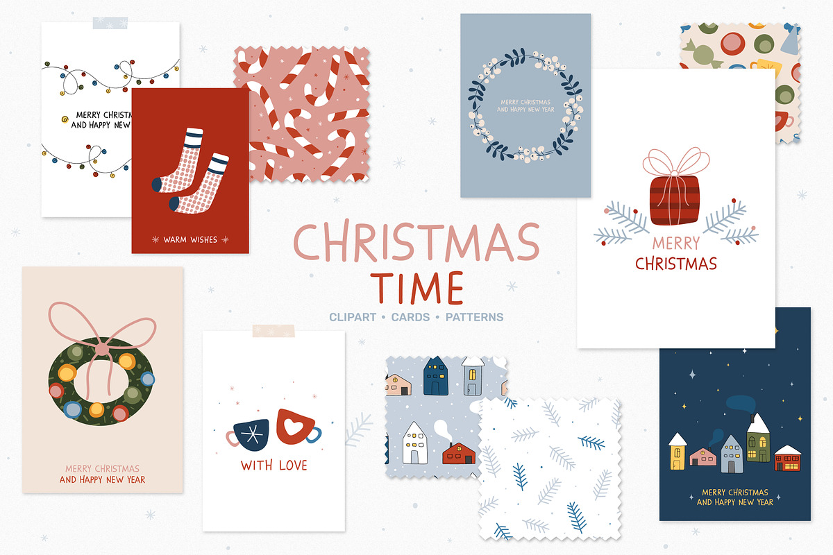 Christmas Time - Cards & Patterns, a Pattern Graphic by simpleblues ...