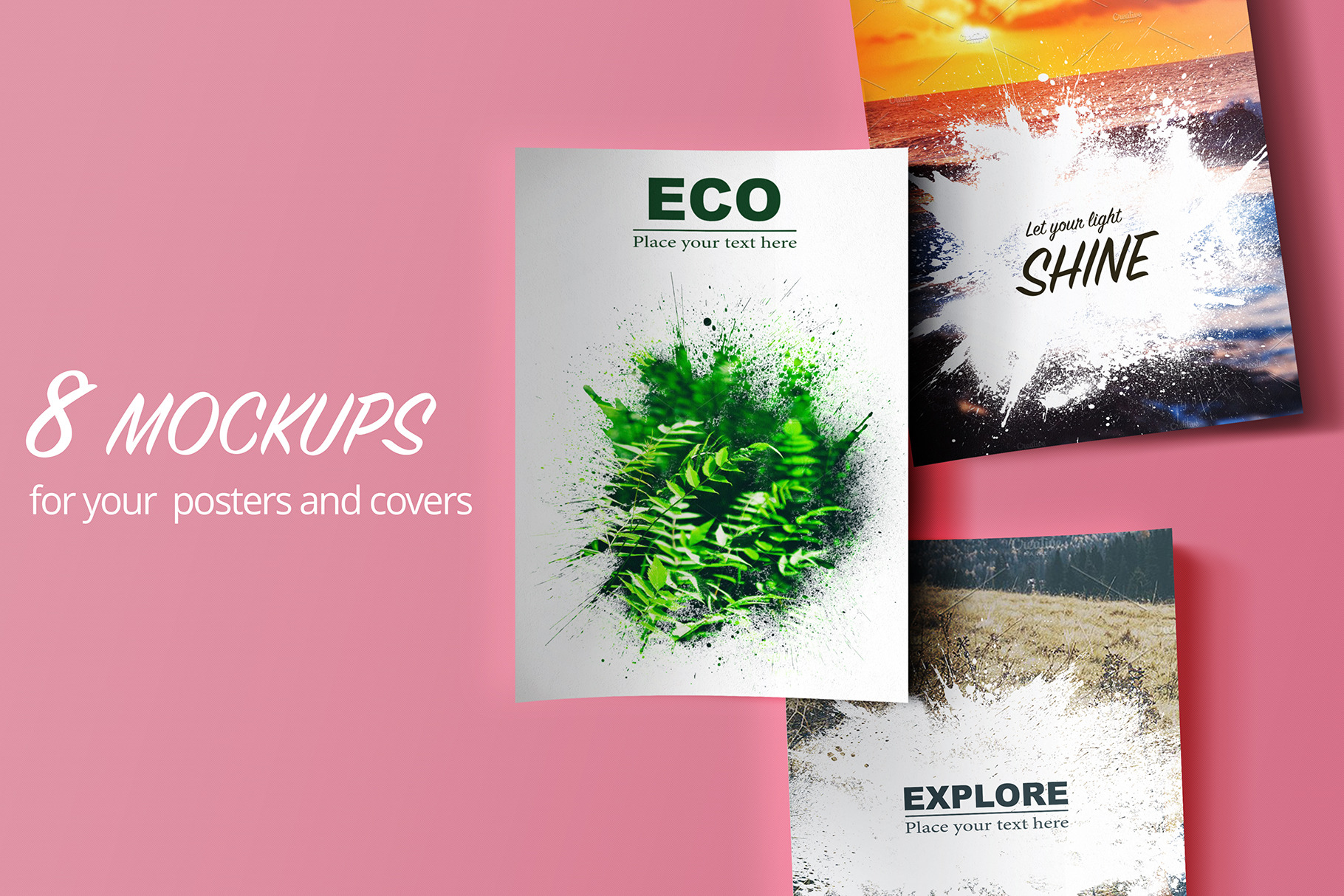 100% editable poster templates, a Stationery Template by SomStock