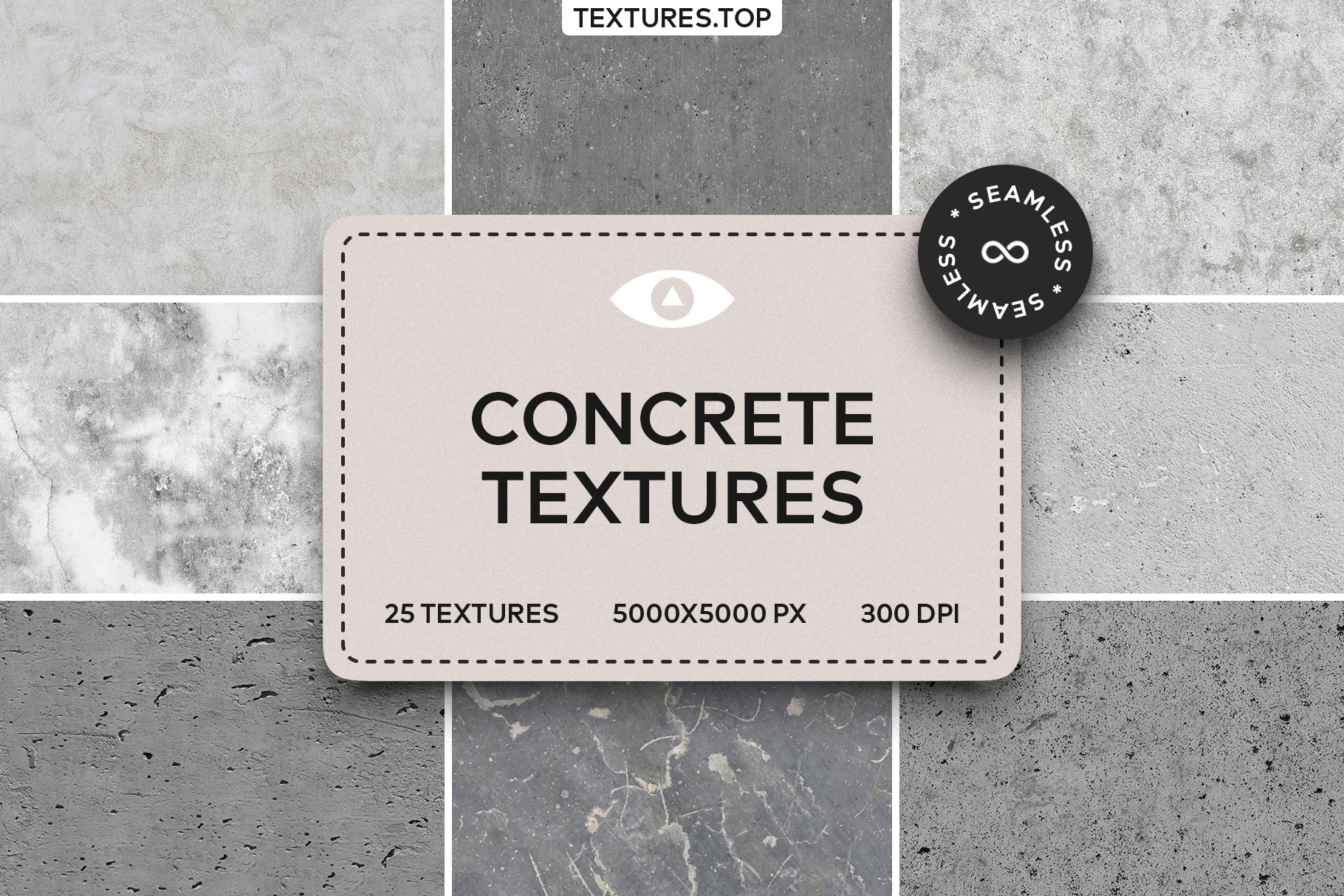 Seamless Concrete Wall Texture Pack
