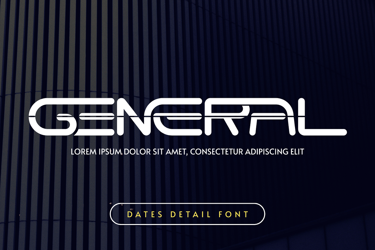 Dates Detail - Futuristic Font, a Sans Serif Font by 177Studio