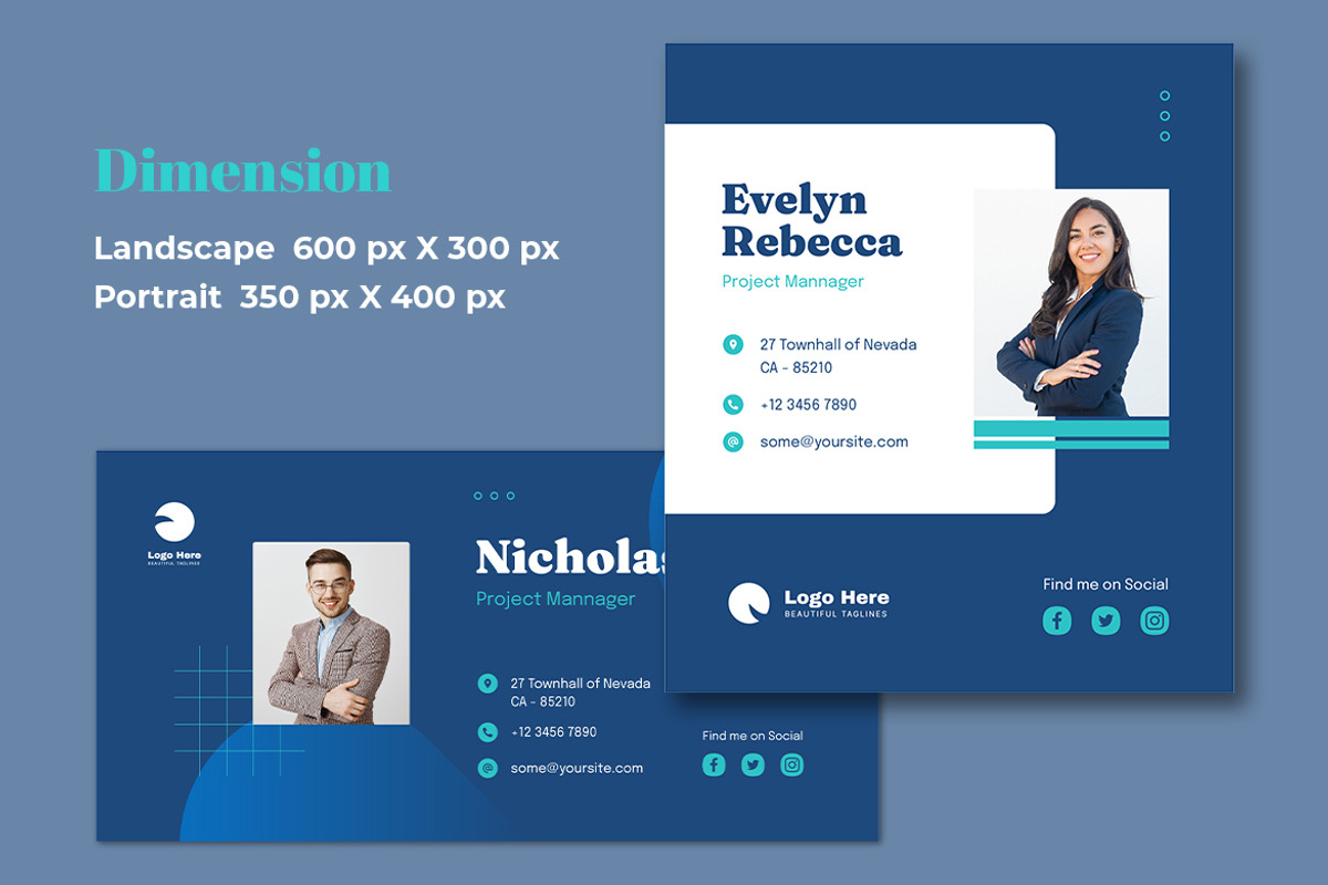 Project Manager Email Signature, an Email Template by Rahardi Creative