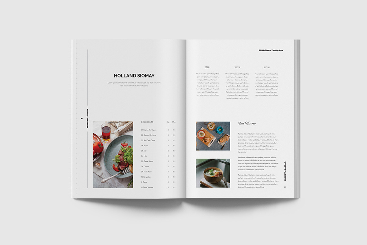 Recipe Book / Cookbook, a Brochure Template by MA-KING_ART