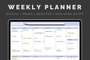 Digital Weekly Planner for Goodnotes