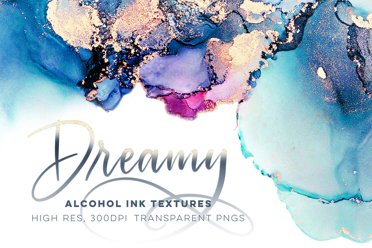 Dreamy Ink Textures, a Texture Graphic by Every Tuesday