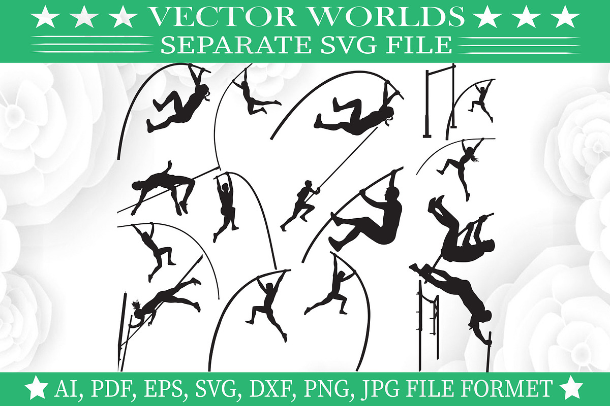 Pole Vault Svg, Pole, Vault Svg, an Object Graphic by VectorWorlds