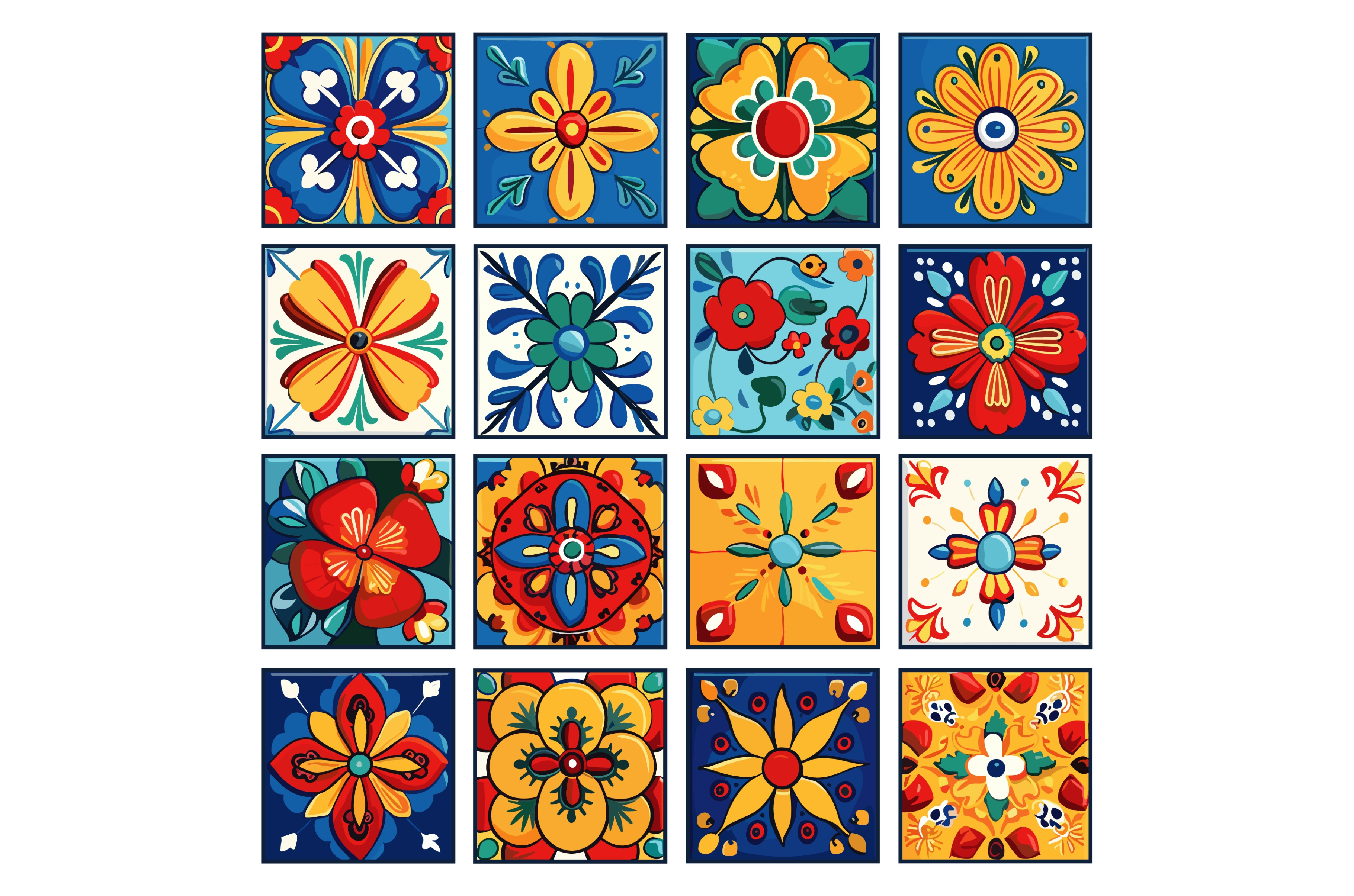 Mediterranean tiles cartoon vector, an Object Illustration by Onyx ...