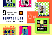 Funky Bright Instagram Post Template