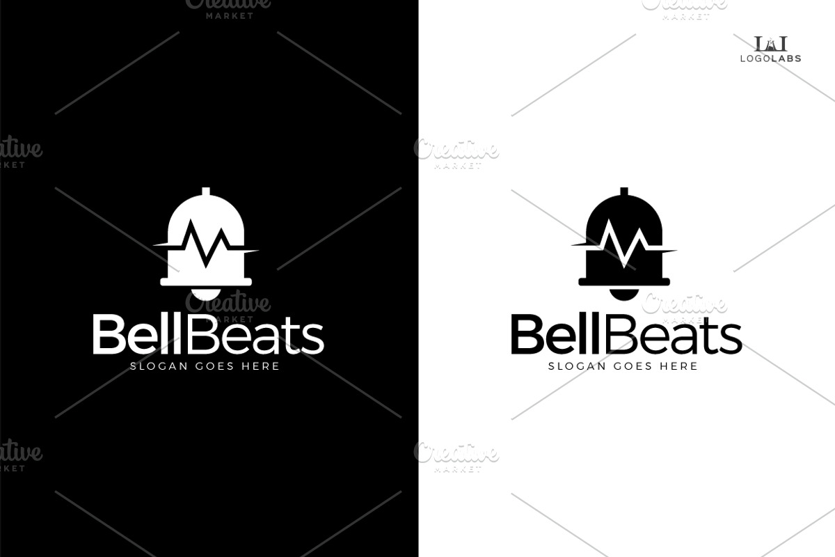 Bell Beats Logo, a Branding & Logo Template by LogoLabs