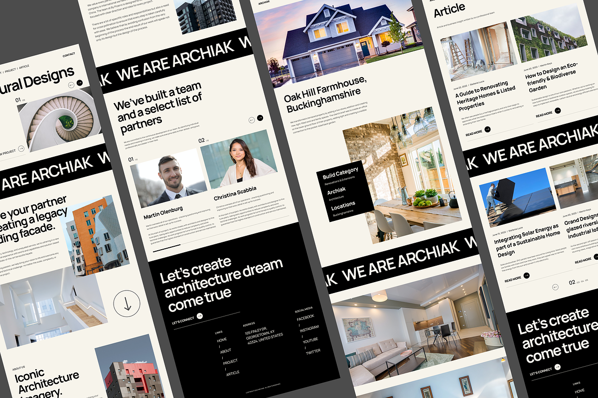 Architecture Website UI KIT template