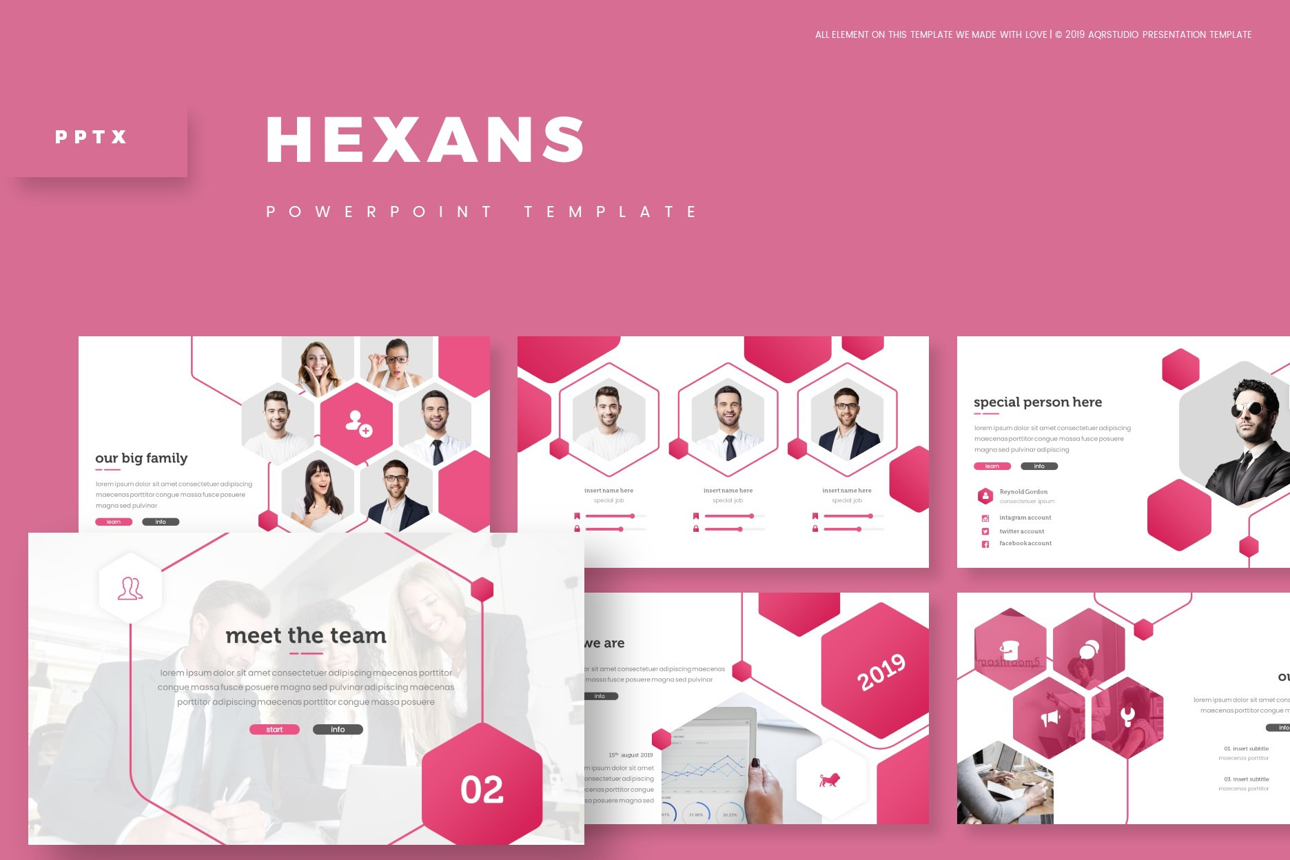 Hexans - Powerpoint Template, a Presentation Template by AQR Studio