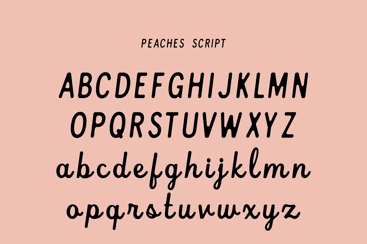 Peaches - Font Family by Press & Pen