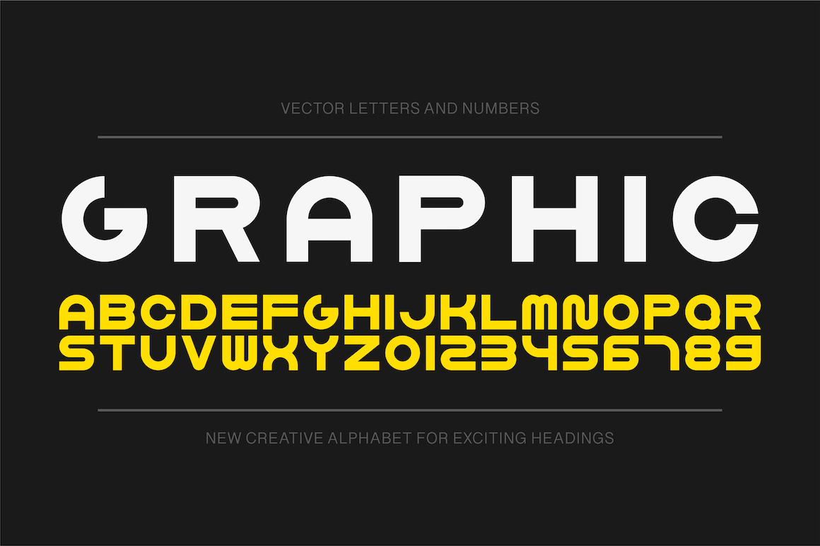 Simple graphic english alphabet, an Object Graphic by ExpressShop