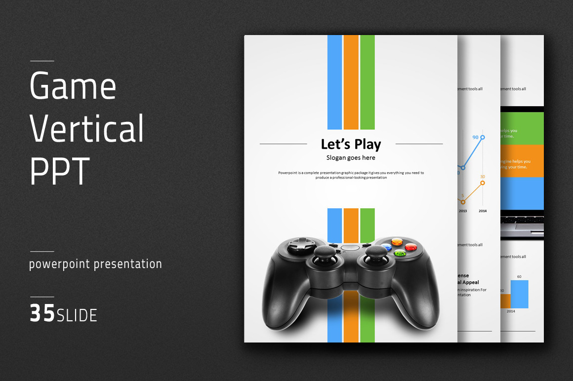 Game Vertical PPT, a Presentation Template by GoodPello