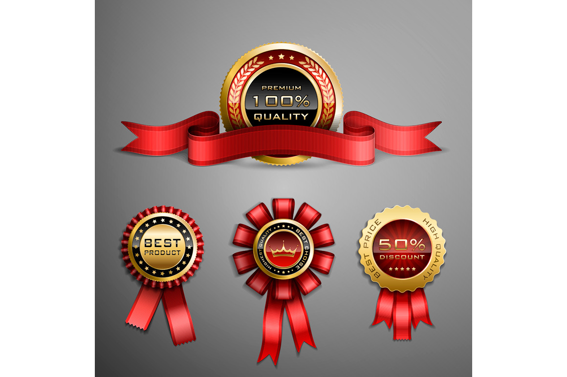 Award ribbon, a Decorative Illustration by vasabii