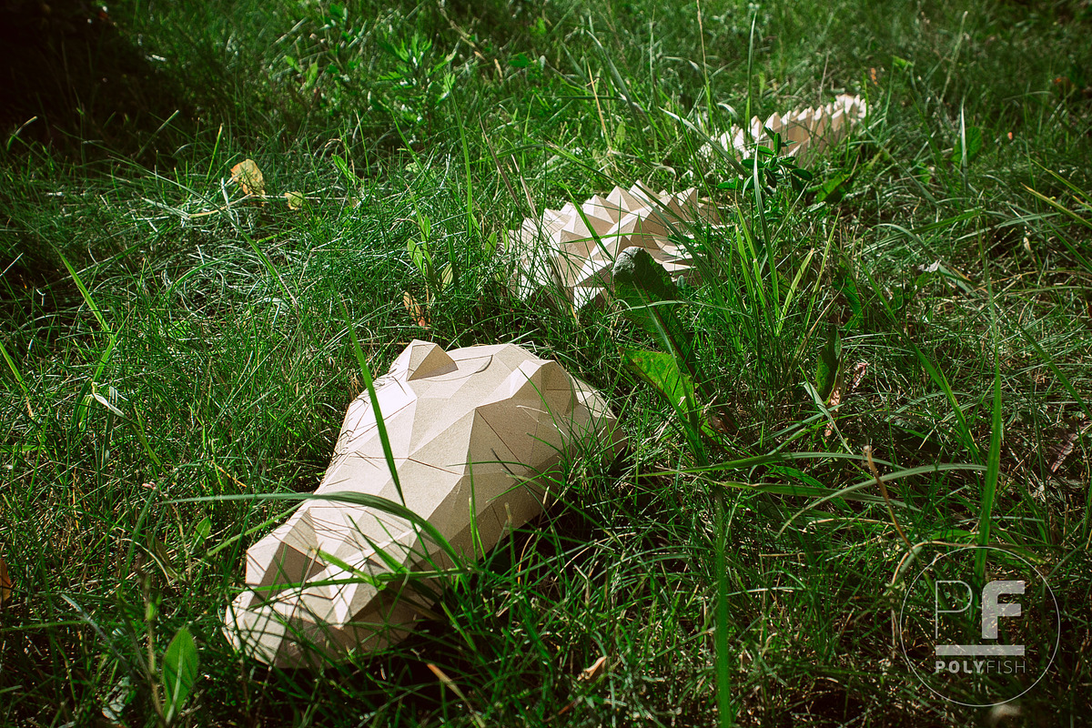 Diy Crocodile 3d Model Template A Graphic By Polyfish