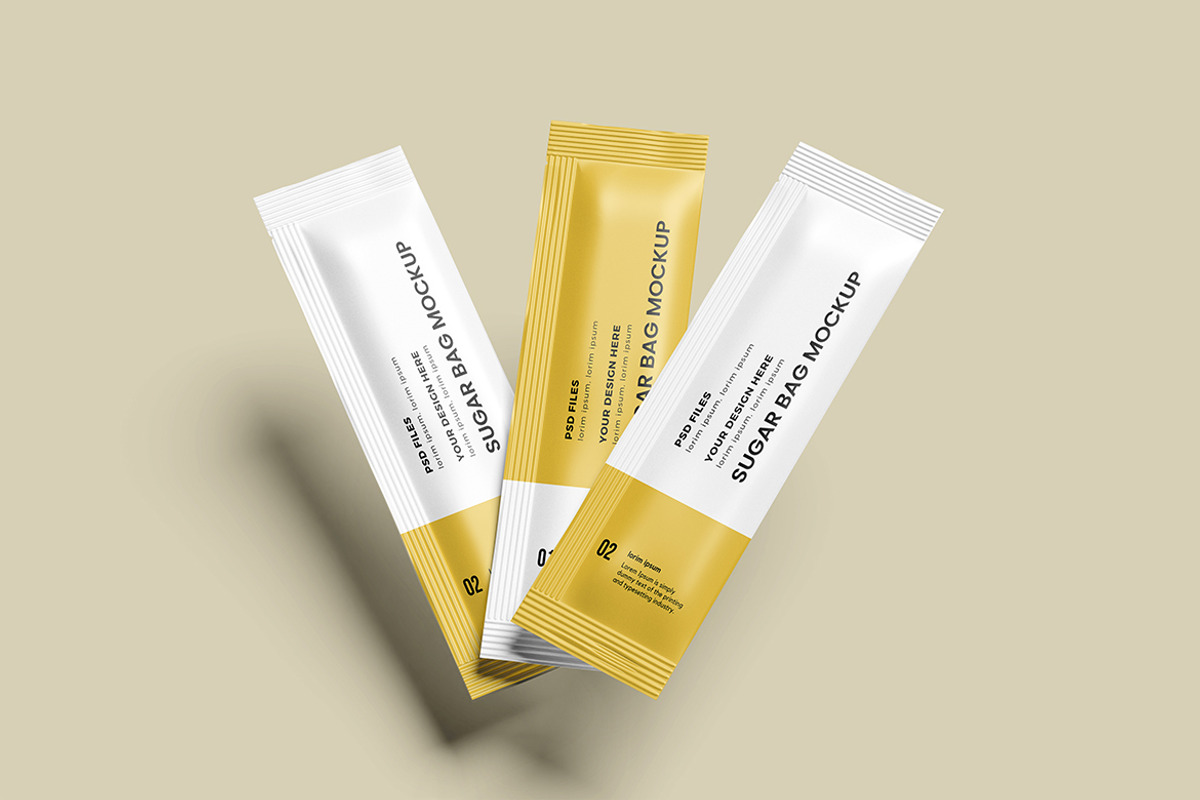 Sugar Bag Mockup, a Packaging Mockup by Simpanggraphic