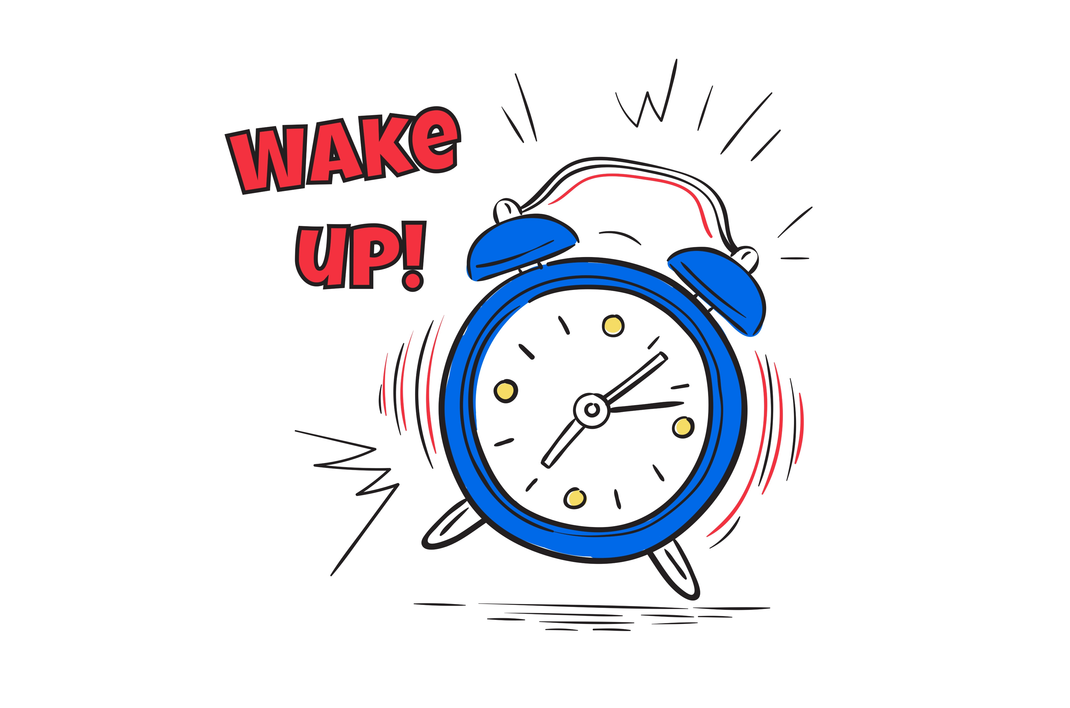 Alarm wake up. Clock ringing in, a Background Graphic by Valerie Bodnar ...