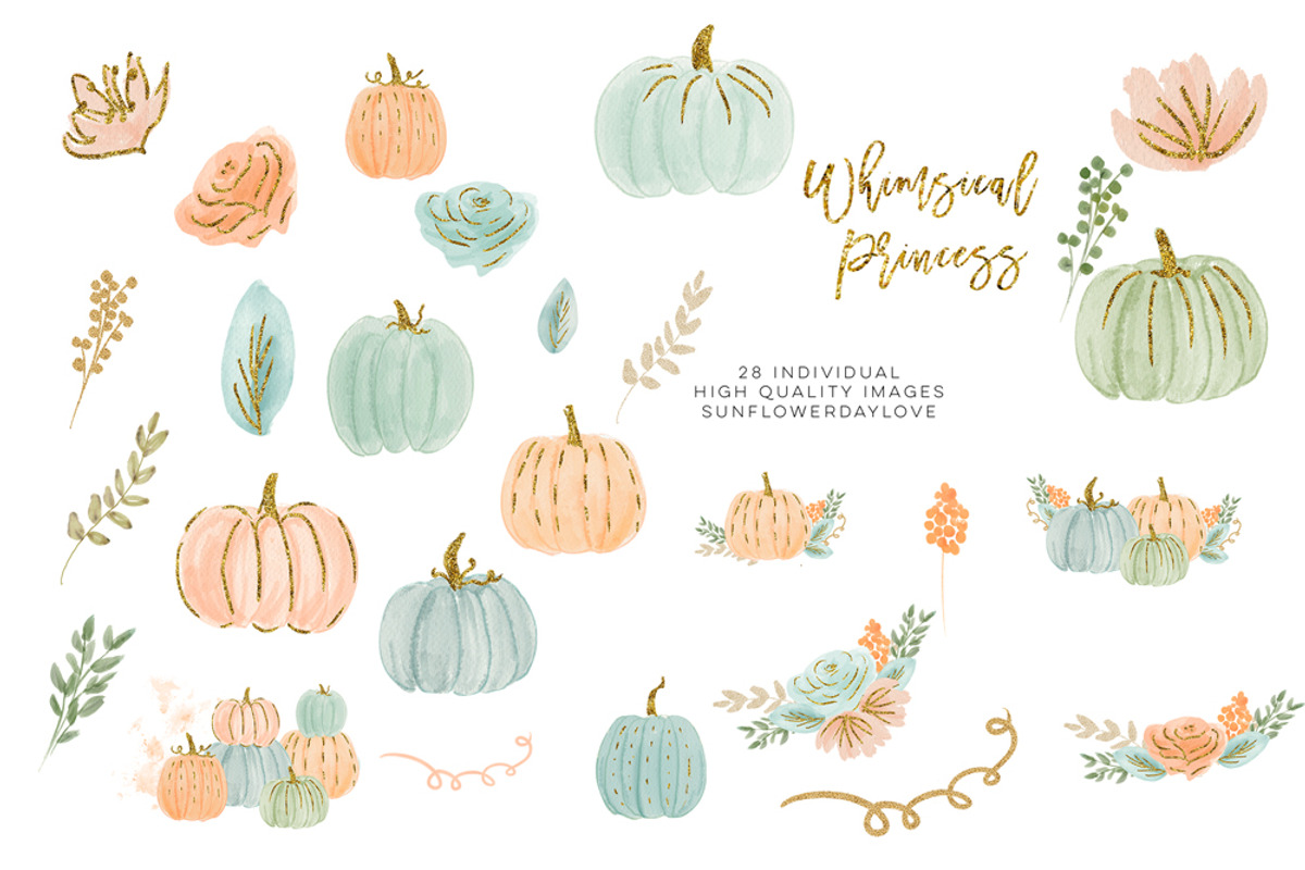 Pumpkin Fall Autumn clip art,leaf, an Illustration by Sunflower Day ...