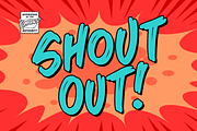 Shout Out, a Script Font by Comicraft Fonts