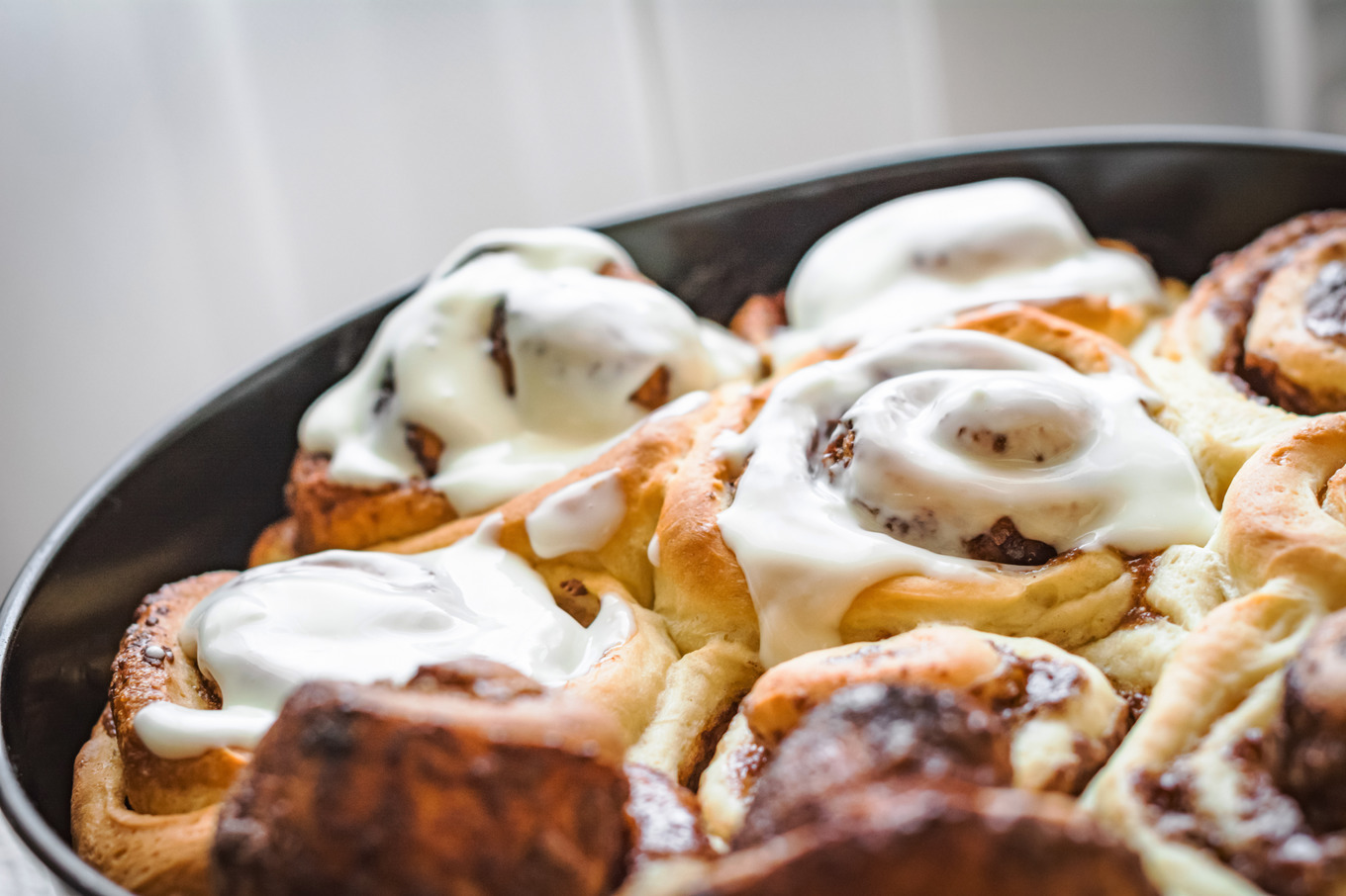 Cinnamon rolls containing food, sweet food, and dessert, a Food & Drink ...