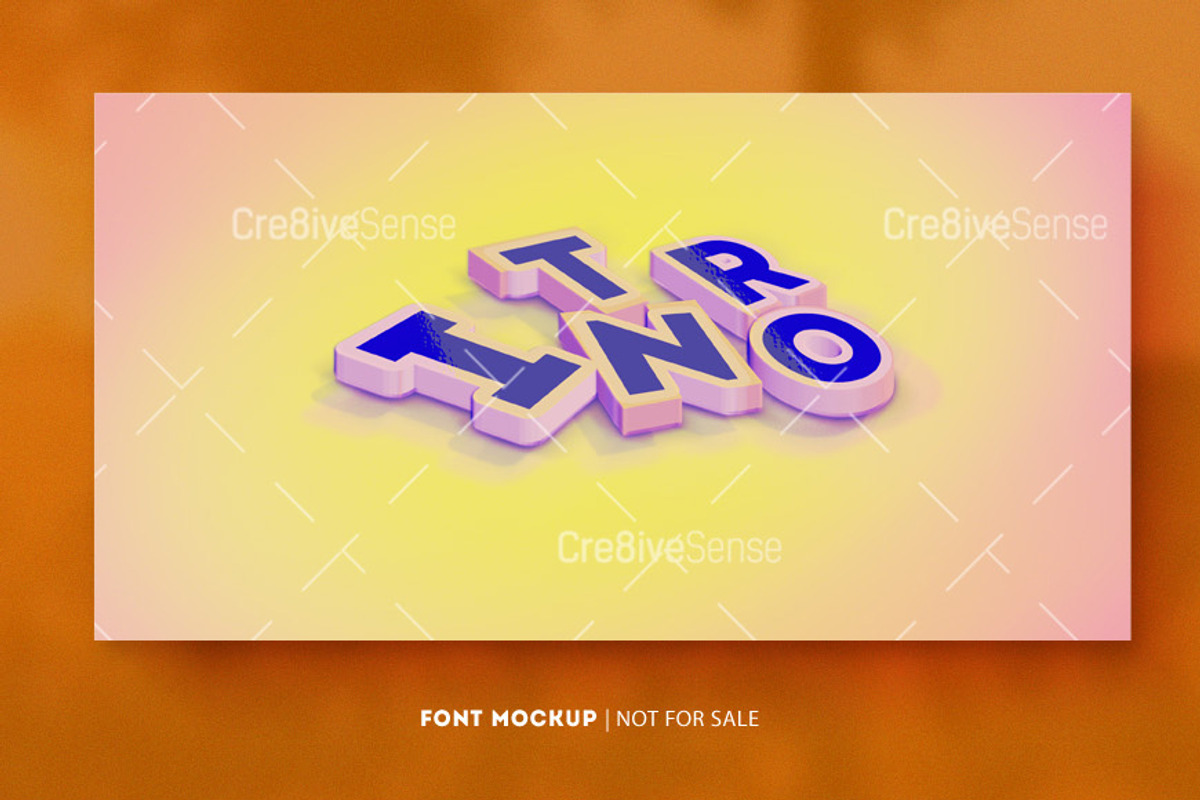 Font Mockup, a Presentation Template by Cre8iveSense