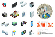 Smart Home Isometric, a Technology Illustration by Macrovector