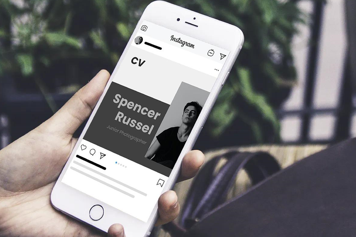 Online cv resume instagram carousel, a Social Media Template by rivatxfz