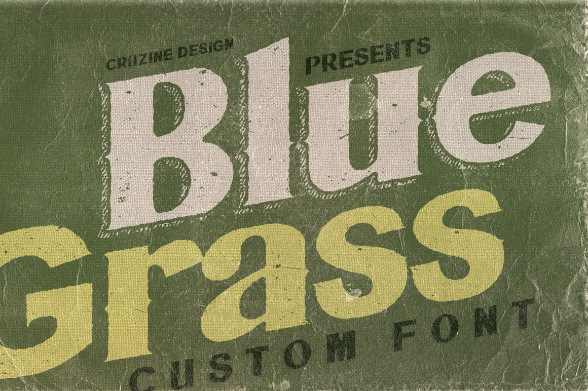 Bluegrass Font, a Font by Cruzine
