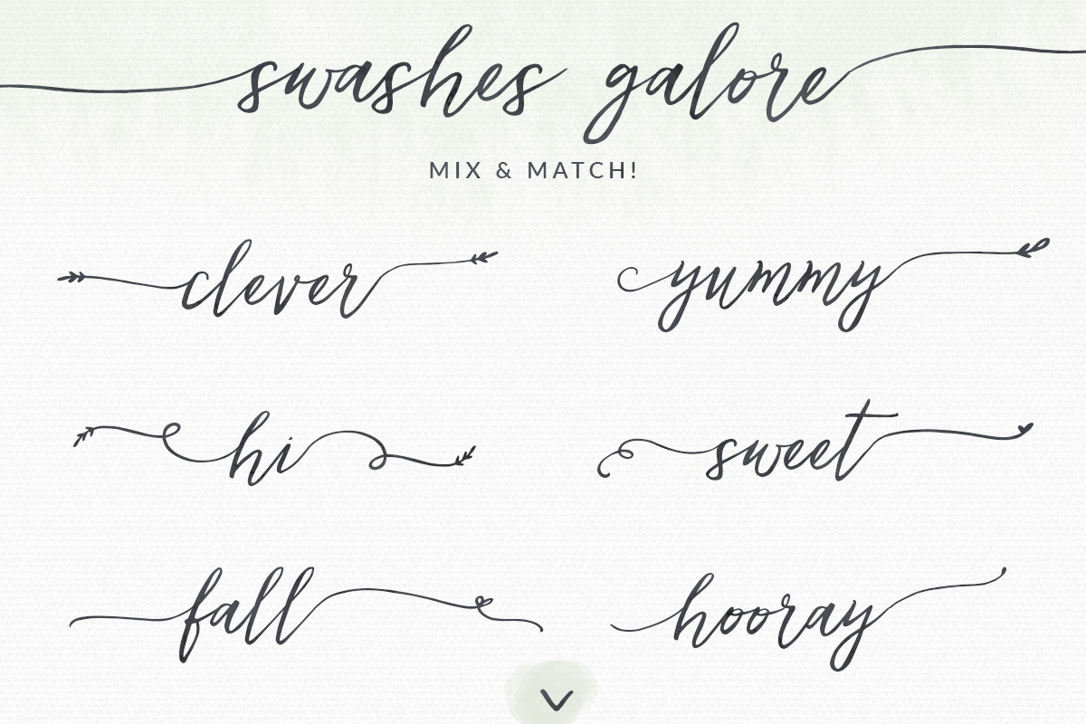 Lovefern Font + SWASHES, a Script Font by Angie Makes