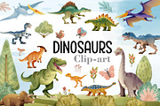 Dinosaurs Clipart Set