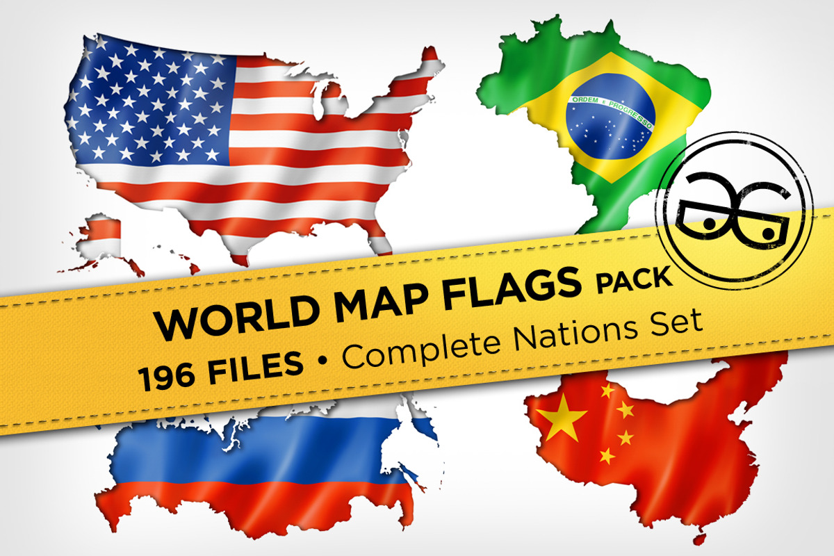 World Map Flags, a Texture Illustration by GoodGoods