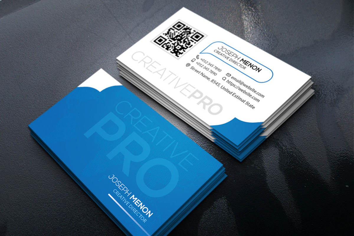 Blue Business Card, a Business Card Template by xnorpix